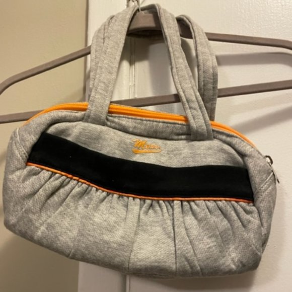 Mexx | Bags | Vintage 99s Mexx Knit Satchel Bag Heather Grey Knit Pink ...